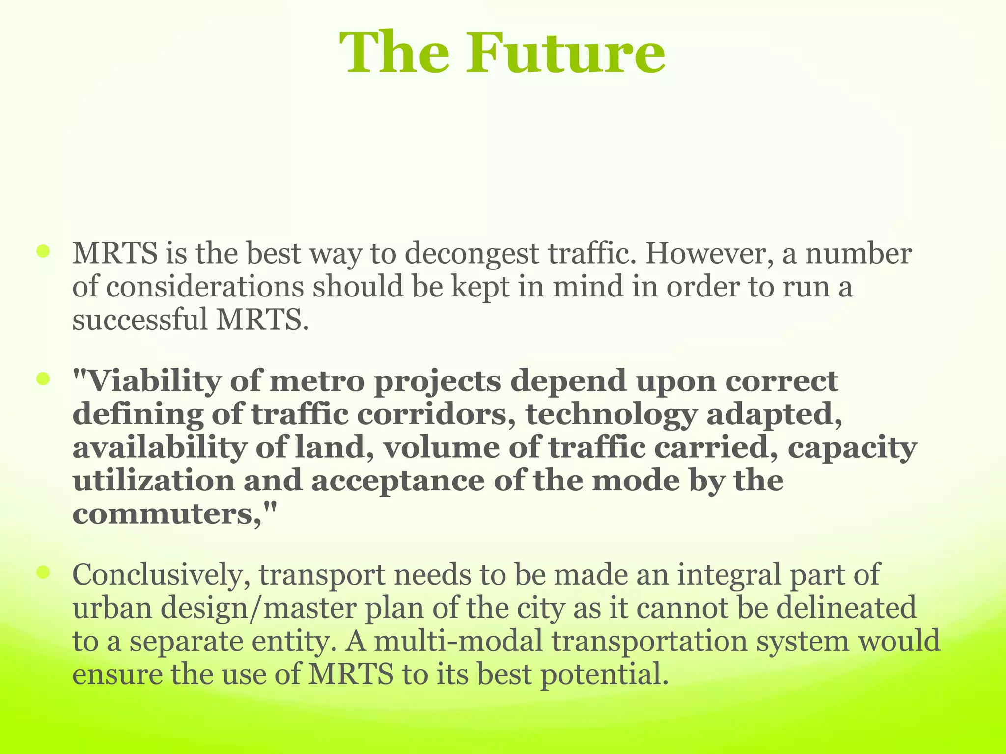 Metro Rail in India ppt | PPTX