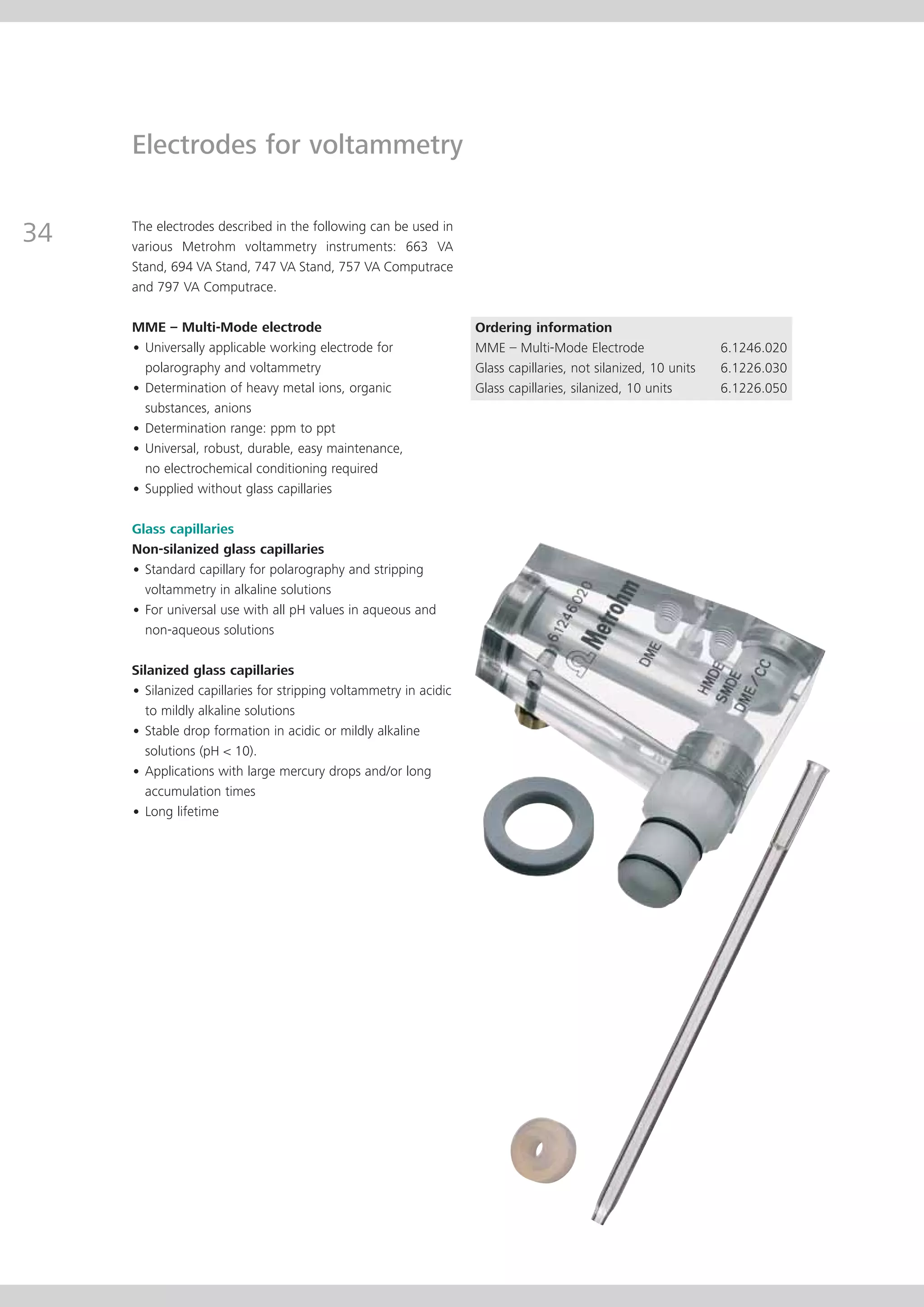 Metrosensor: electrodes from Metrohm | PDF