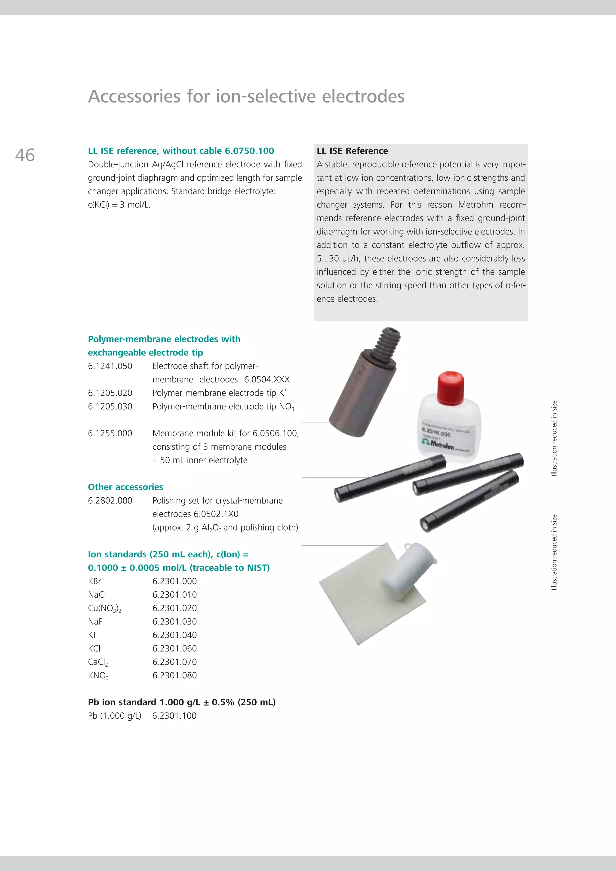 Metrosensor: electrodes from Metrohm | PDF