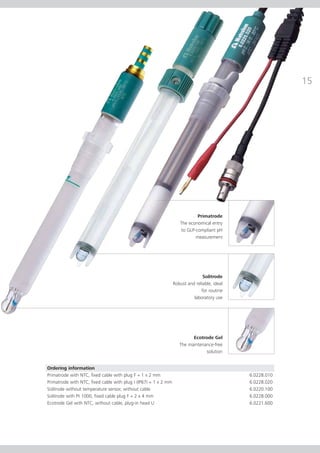 Metrosensor: electrodes from Metrohm | PDF