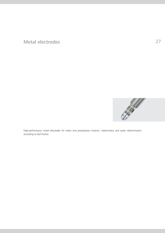 Metrosensor: electrodes from Metrohm | PDF