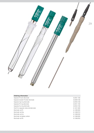 Metrosensor: electrodes from Metrohm | PDF