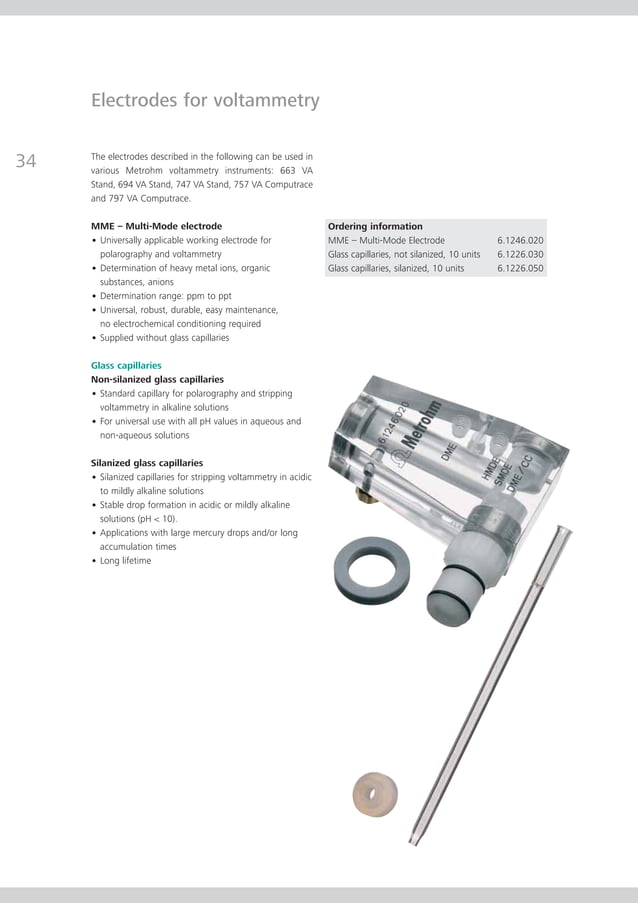 Metrosensor: electrodes from Metrohm | PDF
