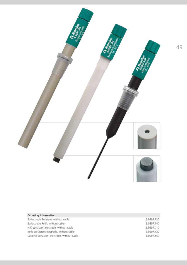 Metrosensor: electrodes from Metrohm | PDF