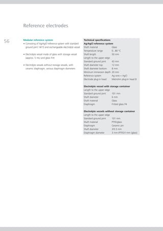 Metrosensor: electrodes from Metrohm | PDF