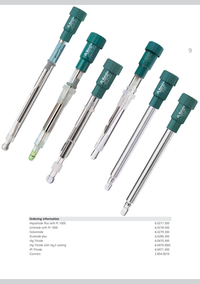 Metrosensor: electrodes from Metrohm | PDF