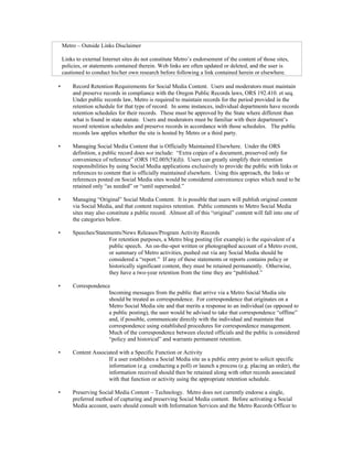 Metro Social Media Policy | DOC