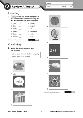 Metro starter review a test a | DOC