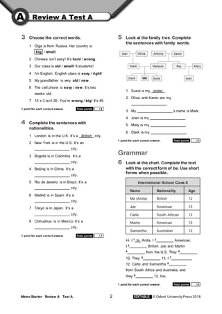 Metro starter review a test a | DOC