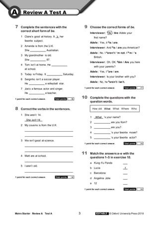 Metro starter review a test a | DOC
