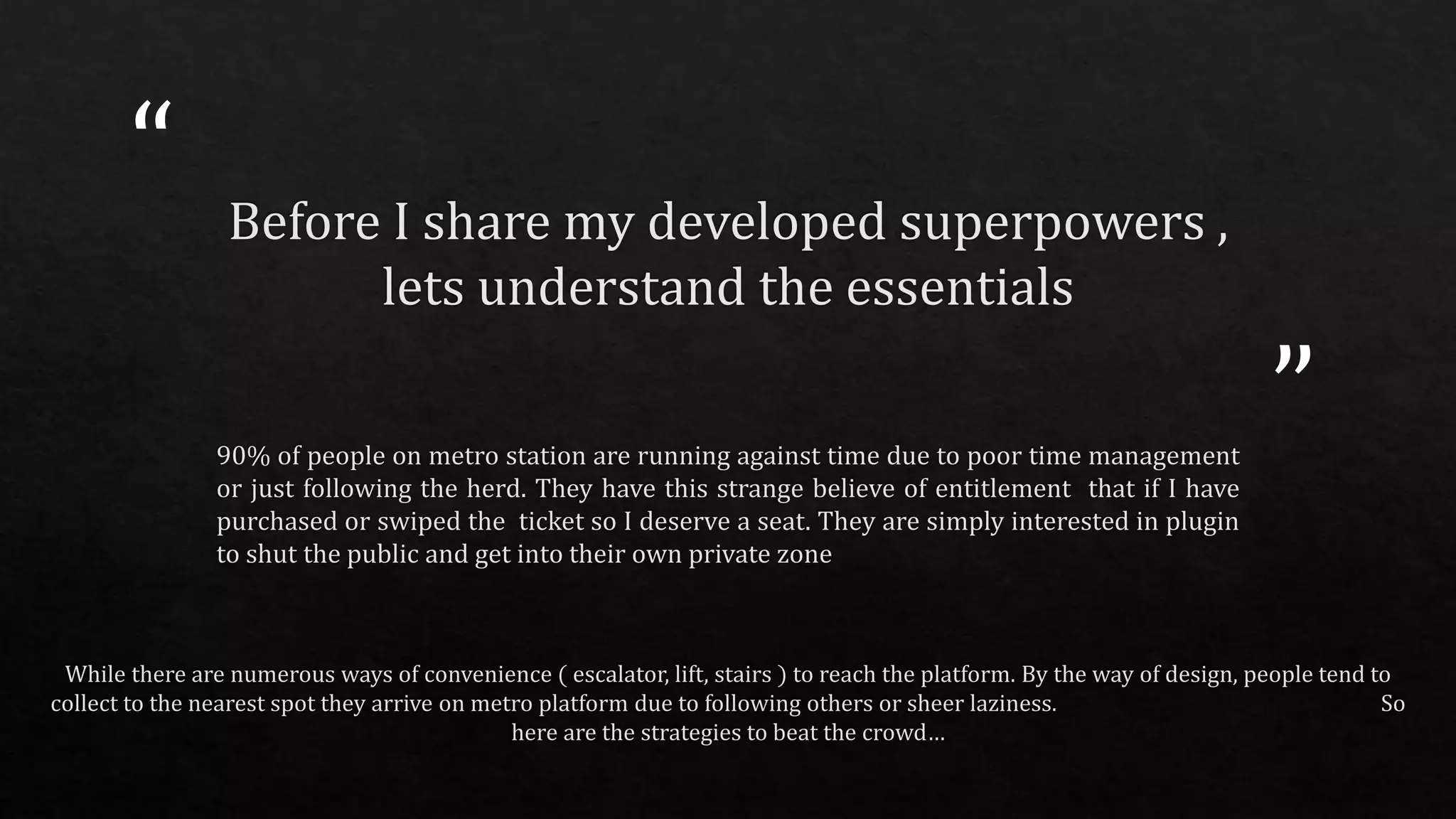 METRO-MAN SUPER-POWERS | PPTX