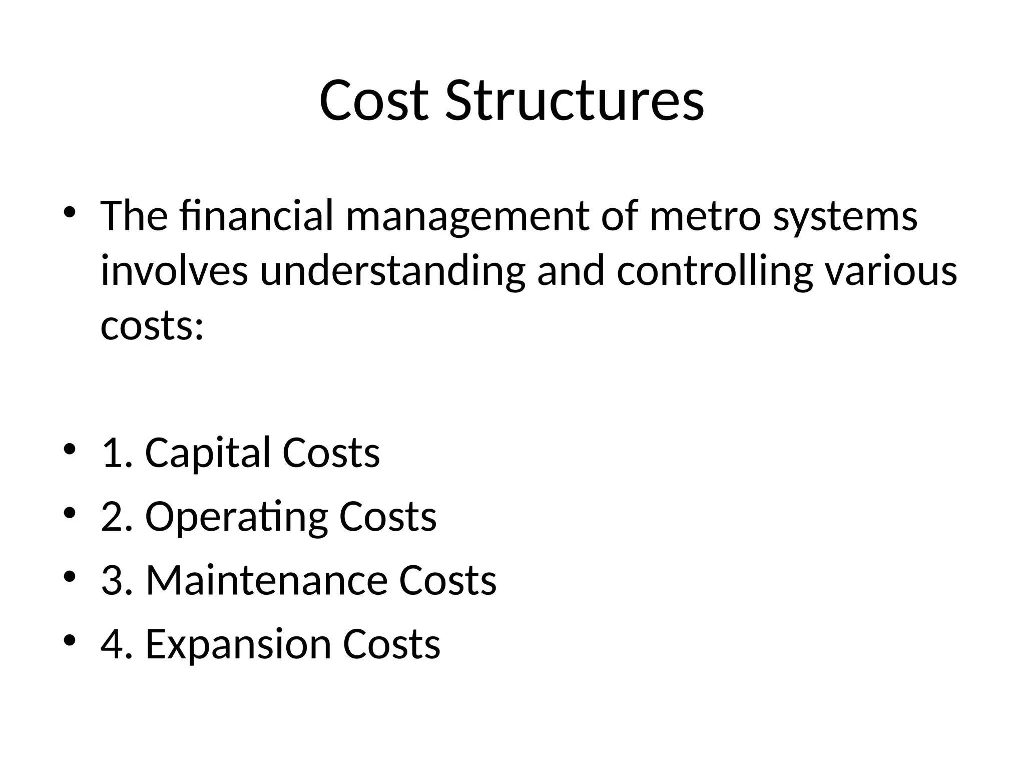 ppt for metro system and engineering for 7th sem civil | PPTX