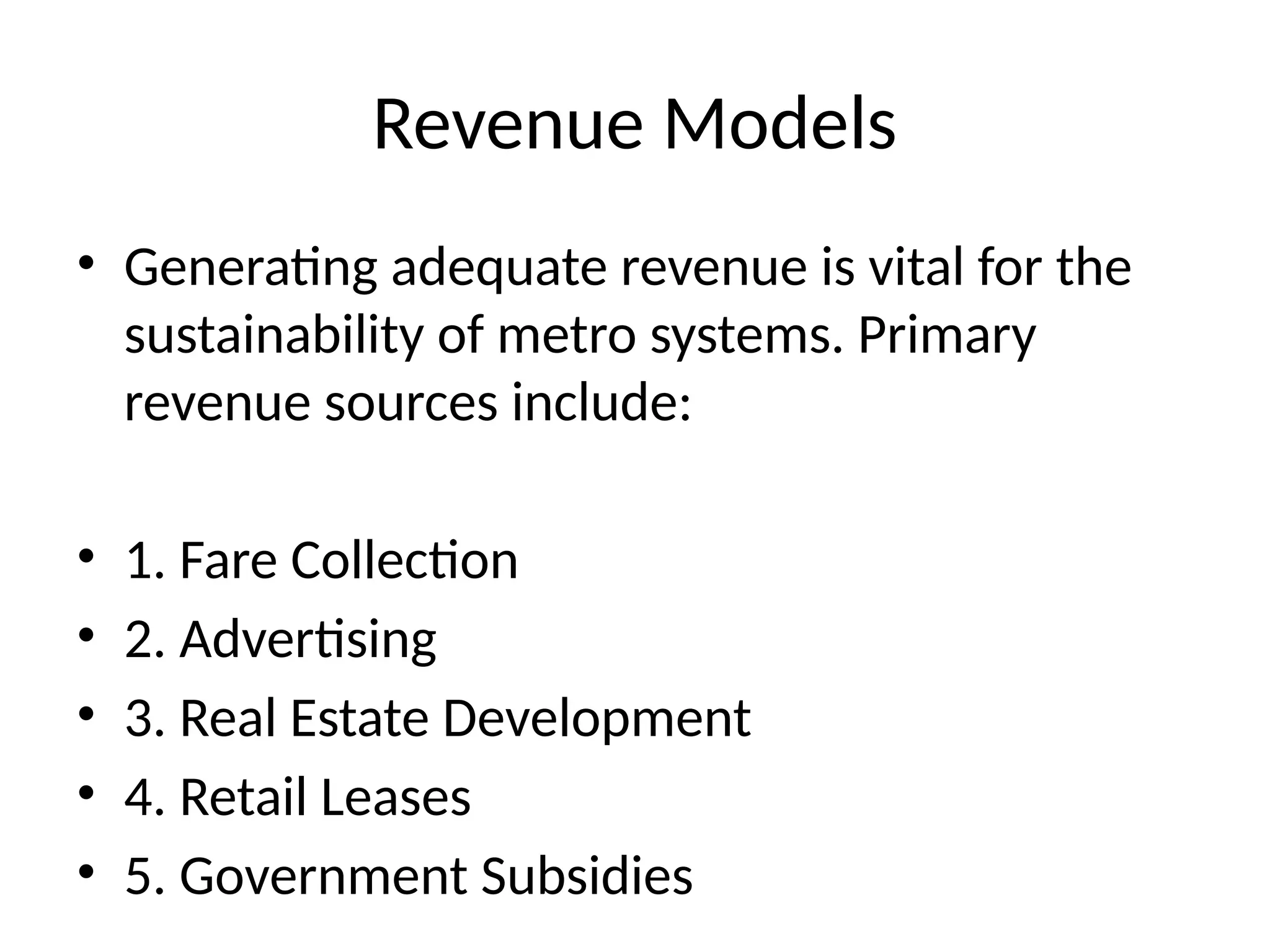 ppt for metro system and engineering for 7th sem civil | PPTX