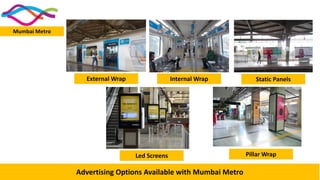 Metro Train Advertising - Advertise across India in Metro Trains | PPT
