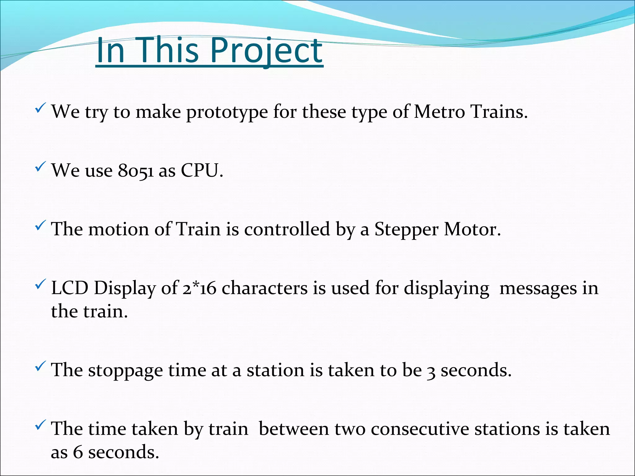 Metro train prototype | PPT
