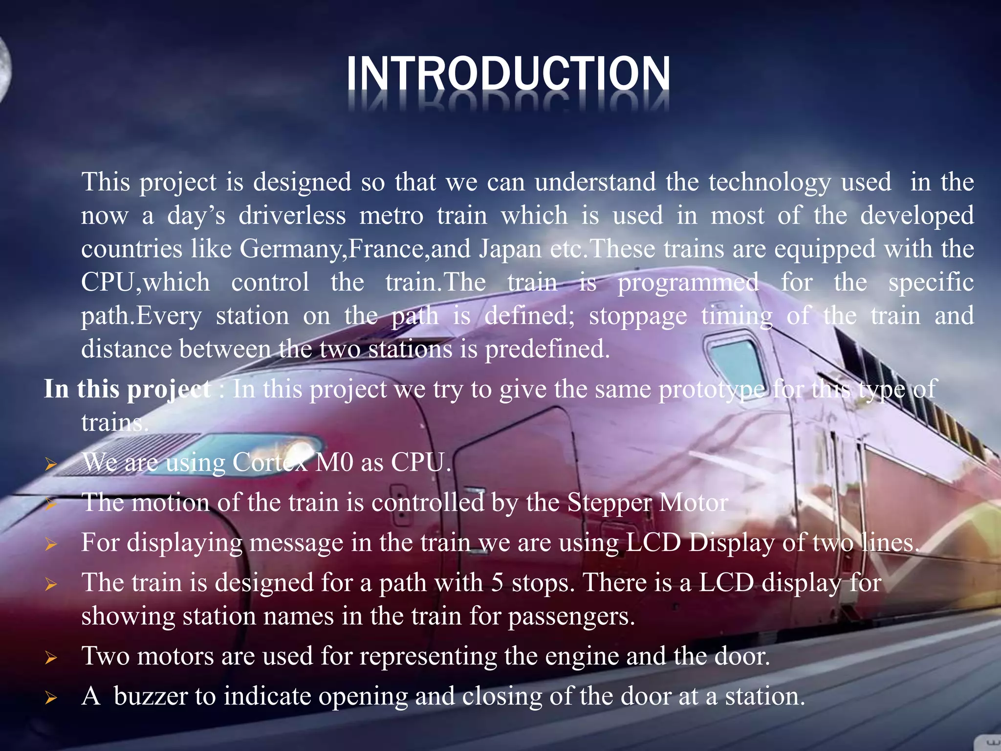 Metro train prototype | PPT