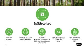 Metsanomistajakunnan rakenne ja tavoitteet | PPT