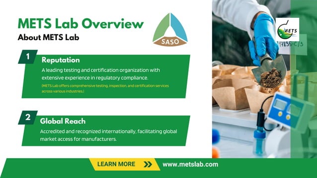 METS Lab SASO Certificate Services in Dubai.pdf