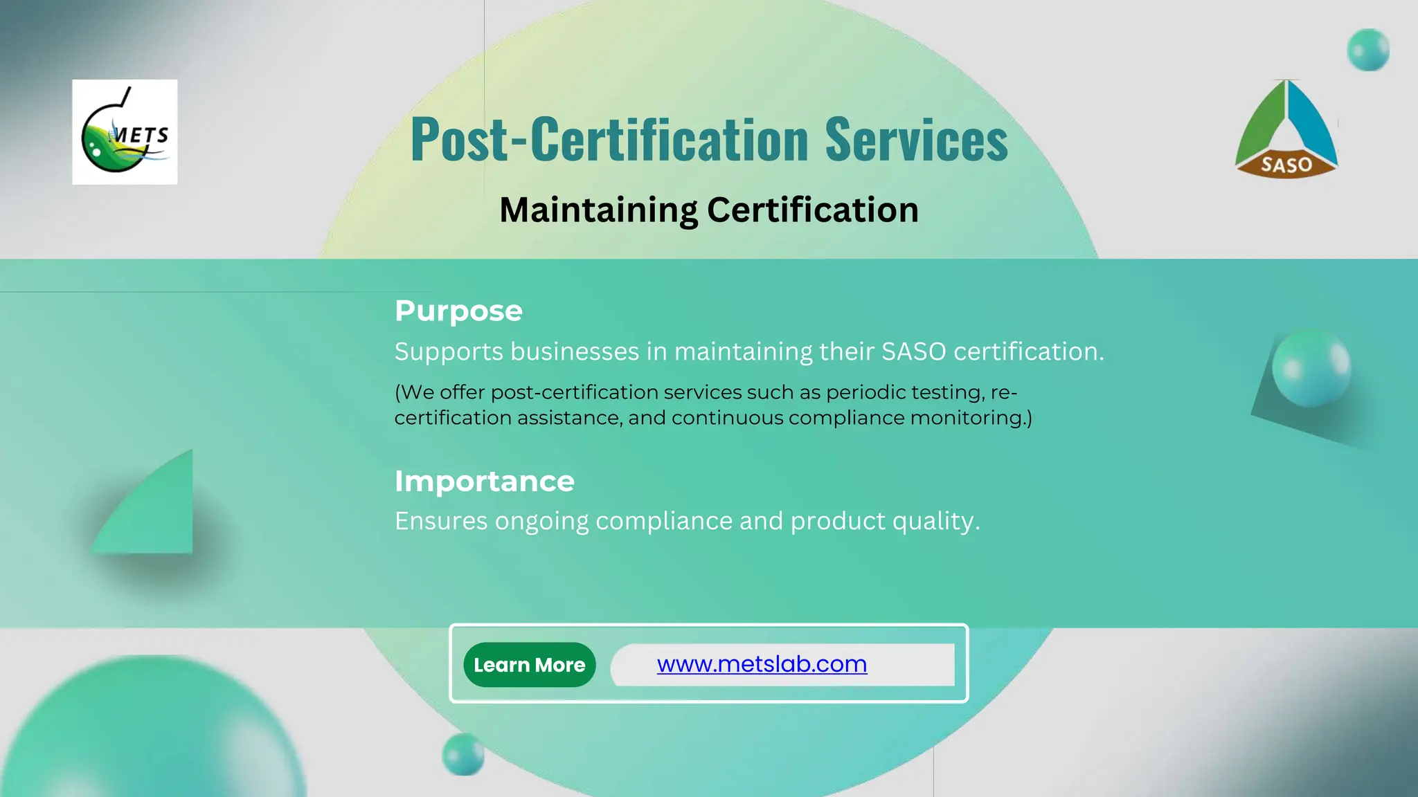 MetsLab's Comprehensive SASO Certification Services.pptx