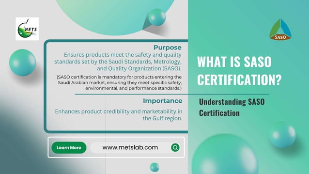 MetsLab's Comprehensive SASO Certification Services.pptx