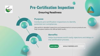 MetsLab's Comprehensive SASO Certification Services.pptx