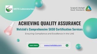 MetsLab's Comprehensive SASO Certification Services.pdf