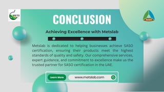 MetsLab's Comprehensive SASO Certification Services.pdf