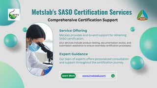 MetsLab's Comprehensive SASO Certification Services.pdf
