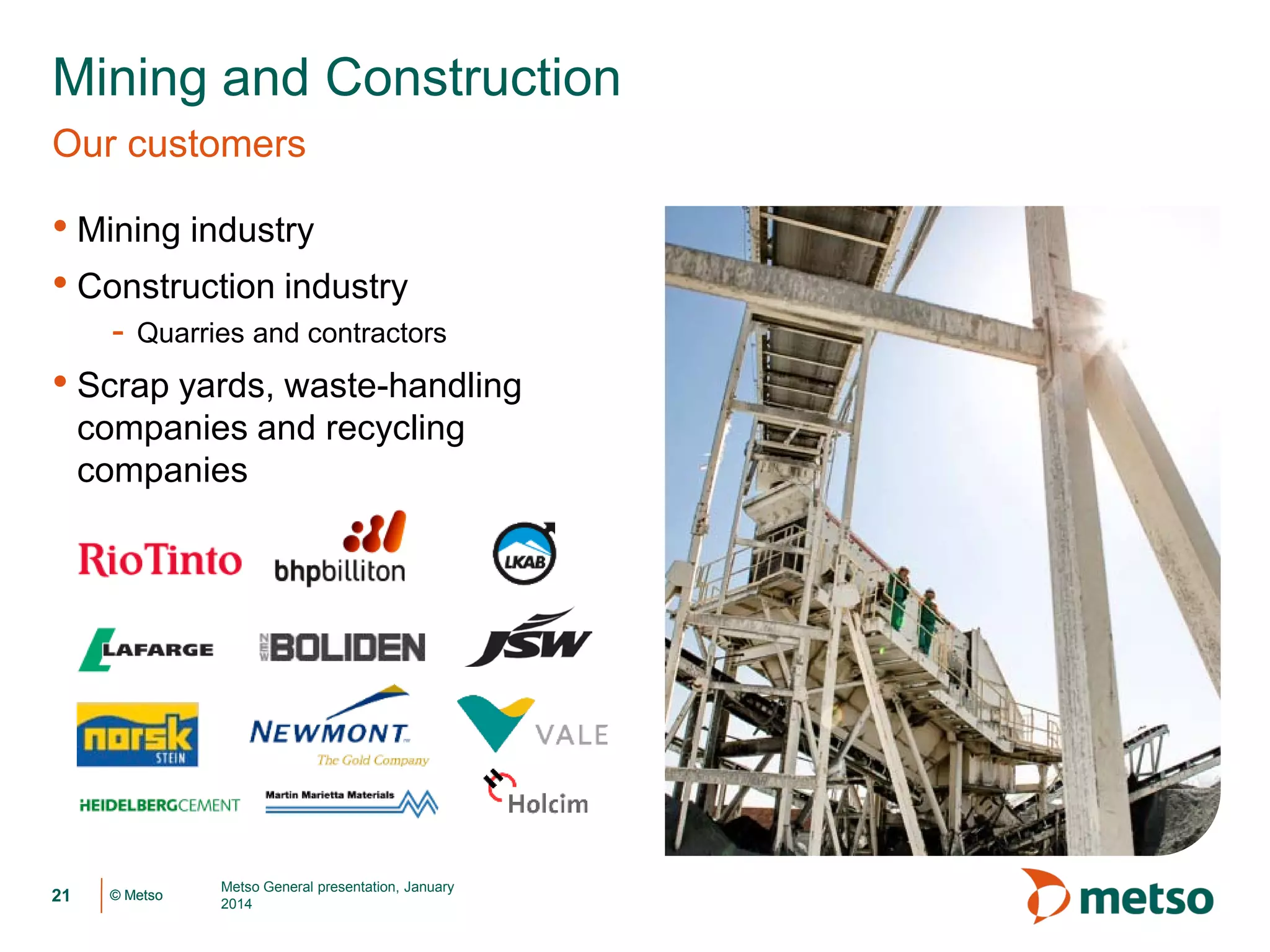 Metso General presentation 2014 | PDF