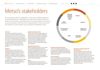 Metso Sustainability Supplement 2017 | PDF