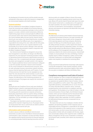 Metso corporate governance 2014 | PDF