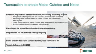 Metso Q3 2019 Interim Review presentation | PPT