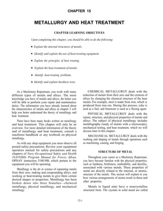 Mettalurgy & heat treatment | PDF