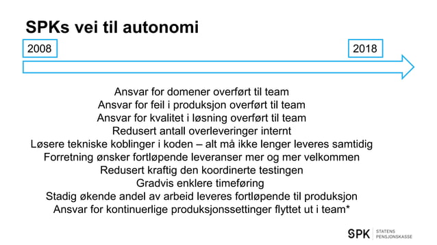 Autonome team i Statens Pensjonskasse | PPTX
