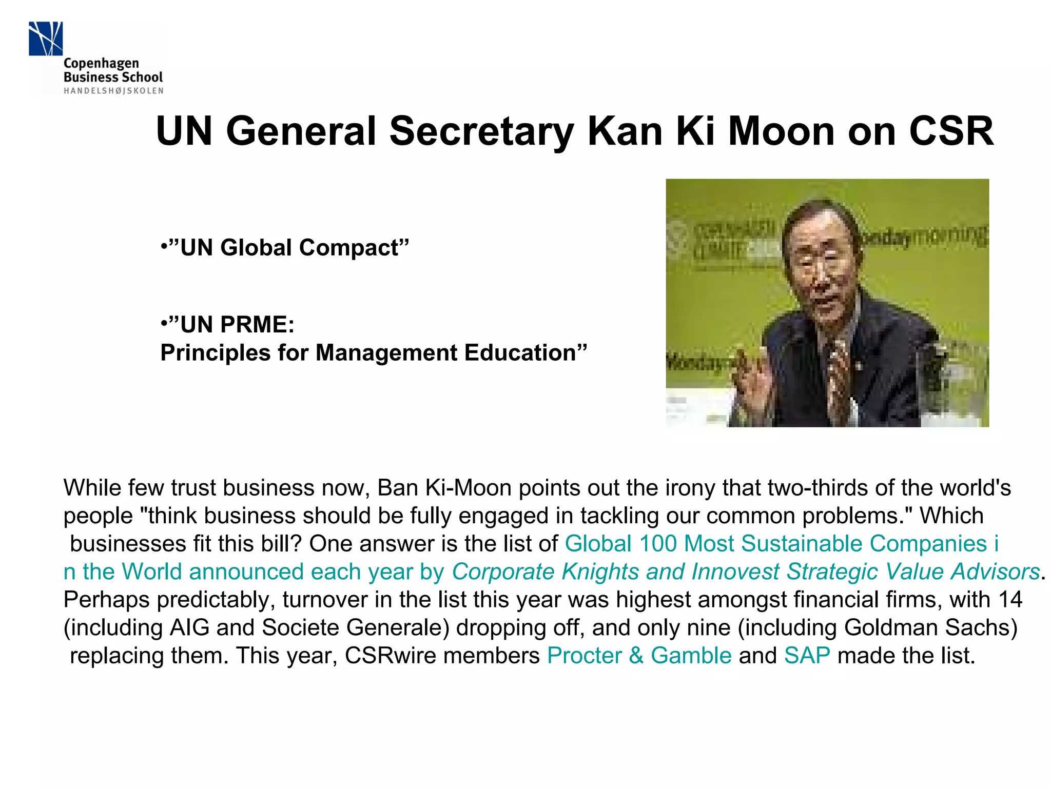 Communication of Corporate Social Responsibility | PPT