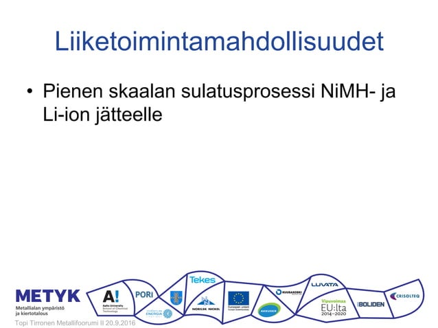 Tutkija Topi Tirronen, Aalto yliopisto | PPT