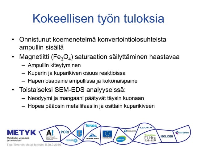 Tutkija Topi Tirronen, Aalto yliopisto | PPT