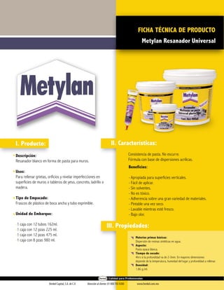 Metylan | PDF