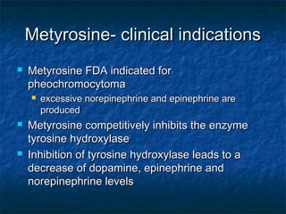 Metyrosine and Psychosis | PPT