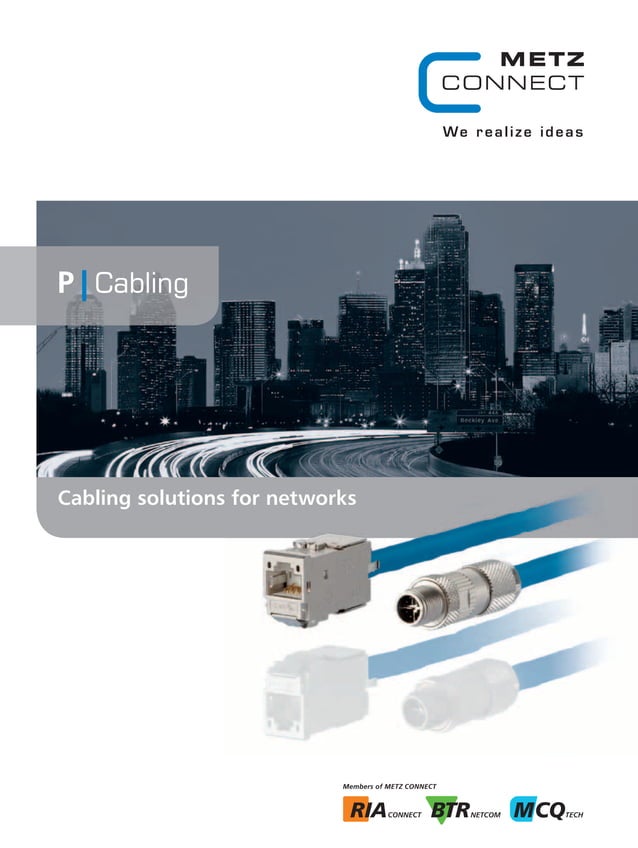 P|Cabling Keystone Catalog: Cabling solutions for networks | PDF