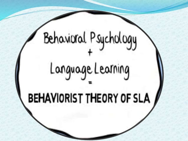 behaviorism theory of language learning | PPT