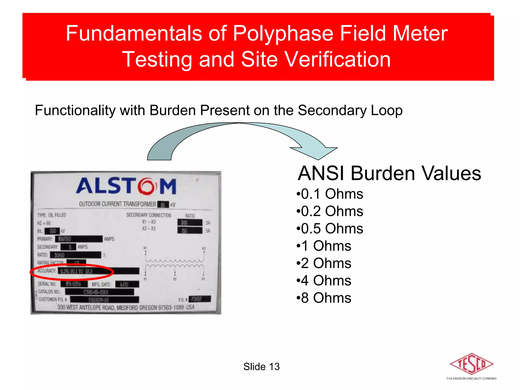 Hands-On Transformer Rated Polyphase Meter Testing | PPT