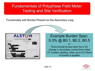 Hands-On Transformer Rated Polyphase Meter Testing | PPT