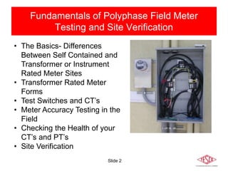 Hands-On Transformer Rated Polyphase Meter Testing | PPT