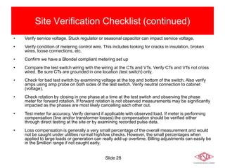 Hands-On Transformer Rated Polyphase Meter Testing | PPT
