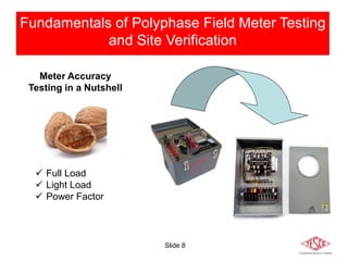 Hands-On Transformer Rated Polyphase Meter Testing | PPT