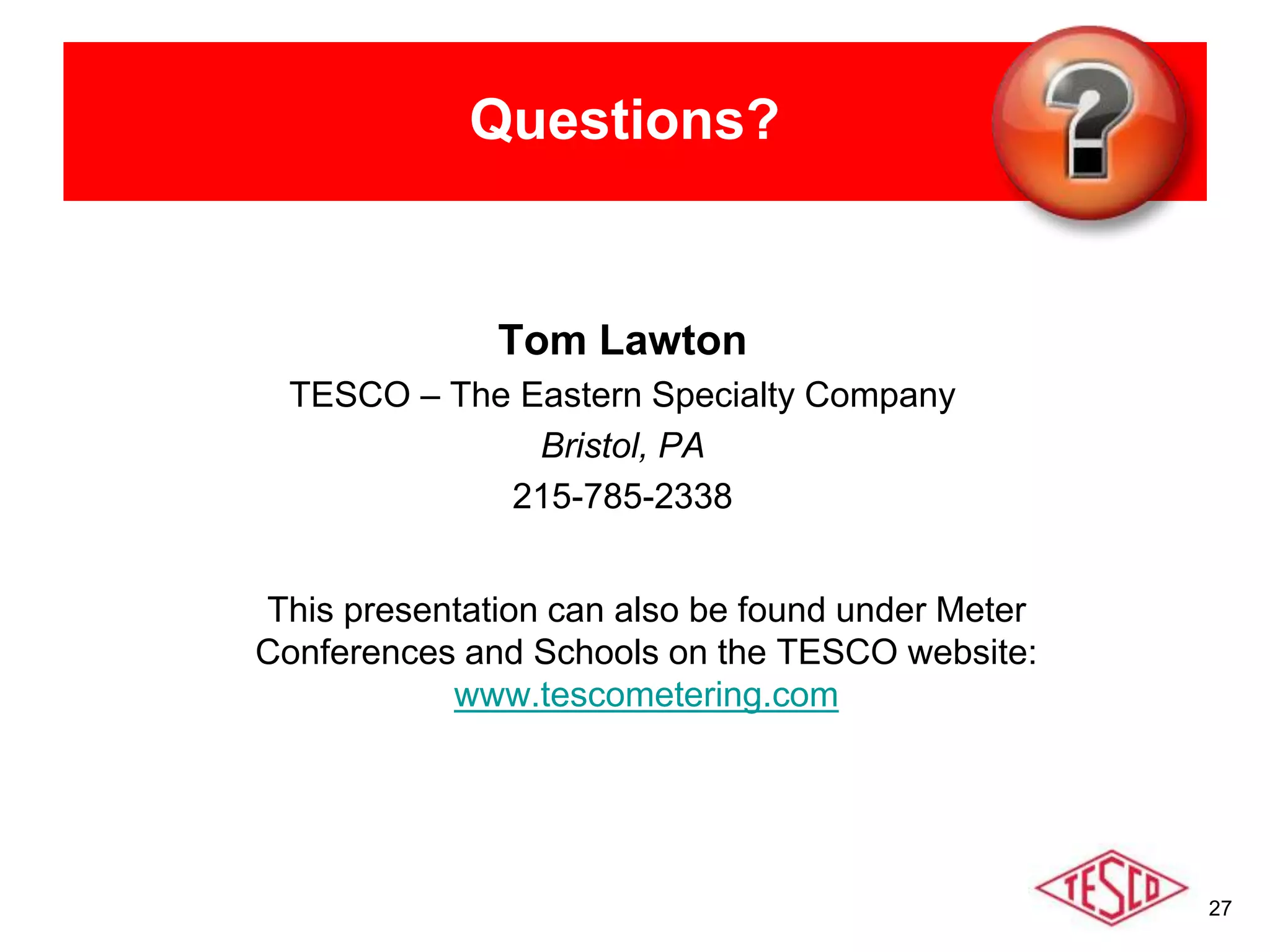 Introduction to Meter Testing | PPT