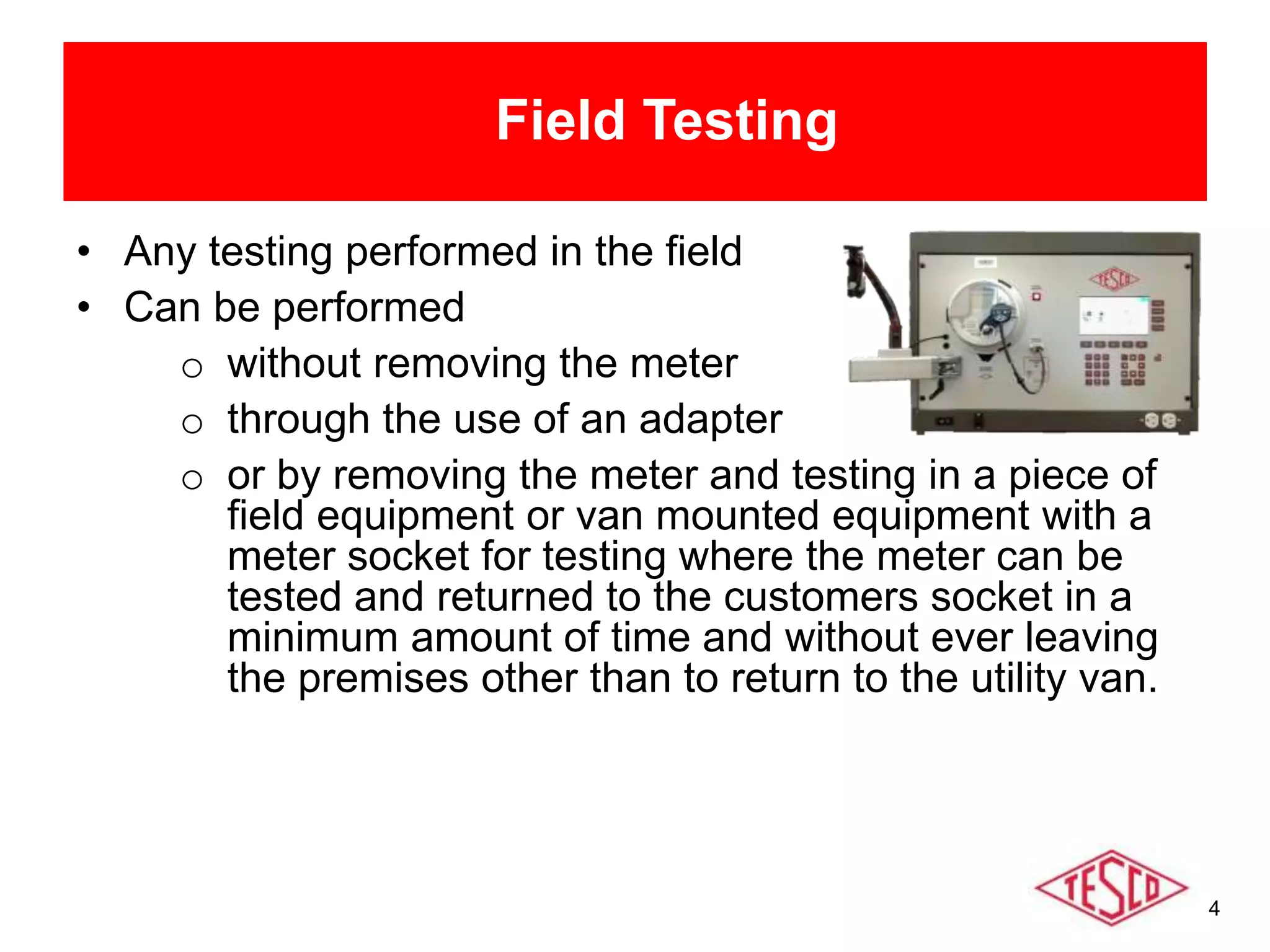 Introduction to Meter Testing | PPTX