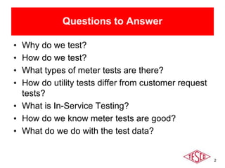 Introduction to Meter Testing | PPTX