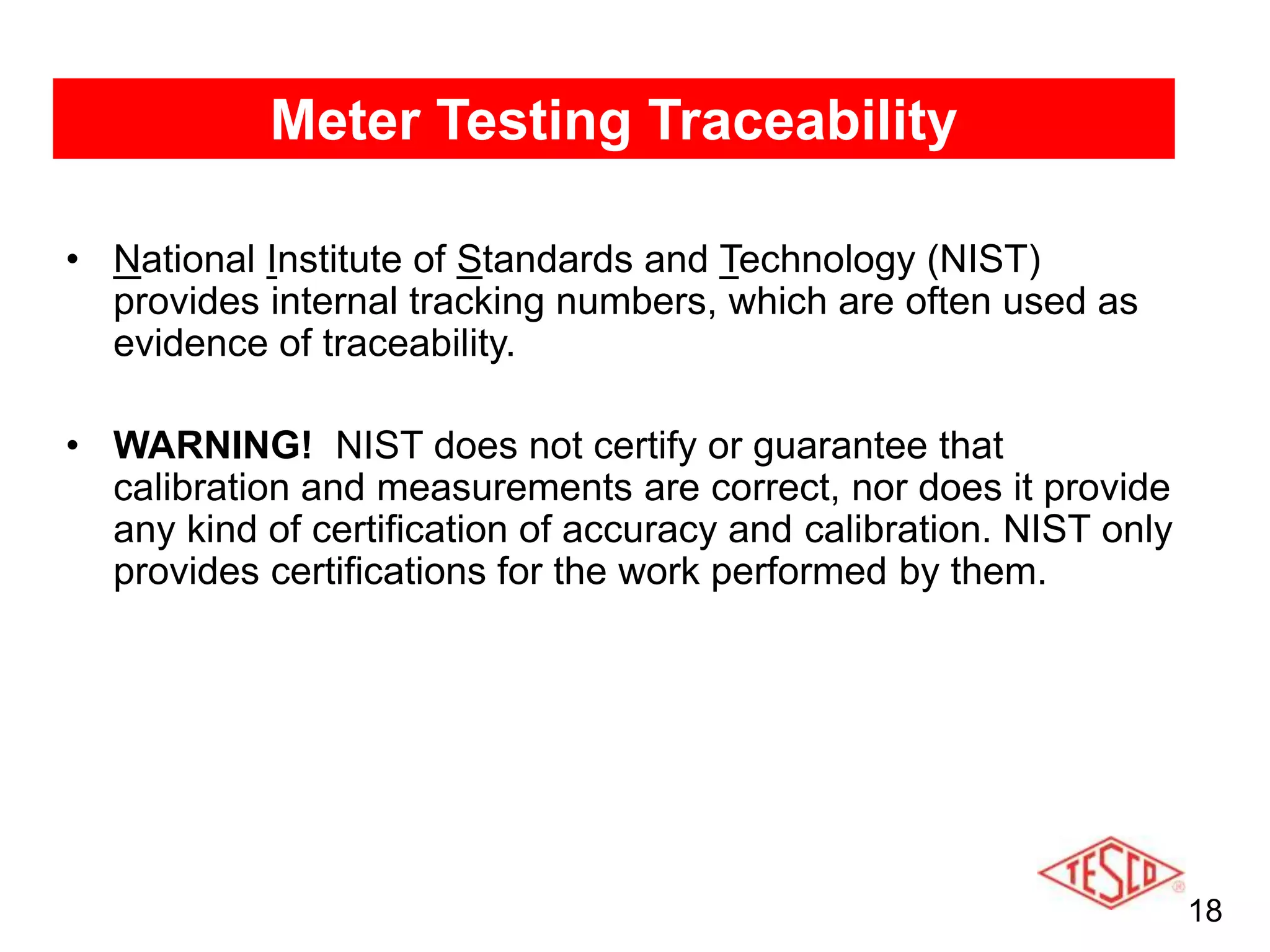 Self Contained Metering Fundamentals and Introduction to Meter Testing ...